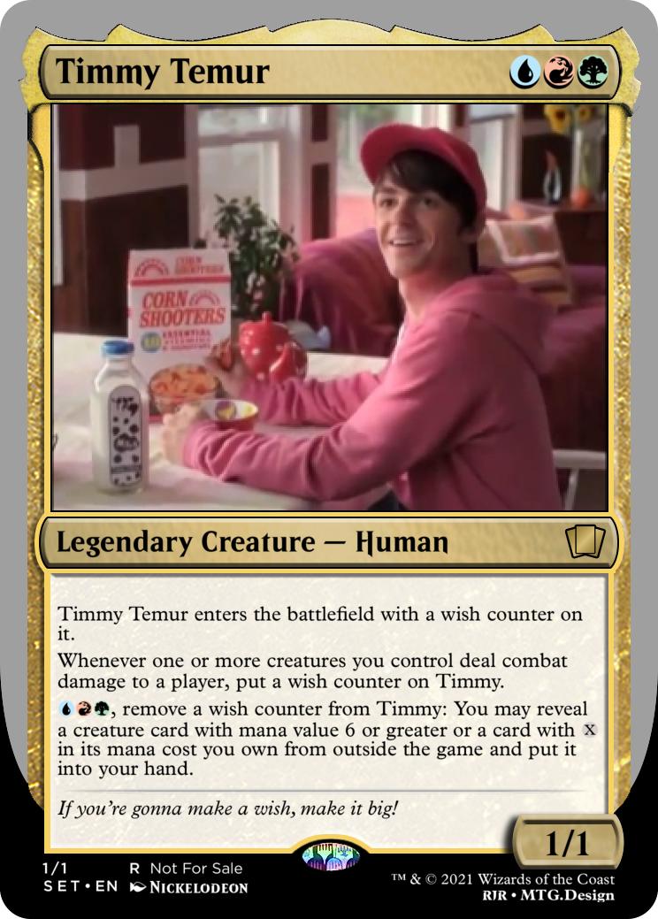 I woke up from a nap with the words Timmy Temur in my head and now you all have to look at it ...