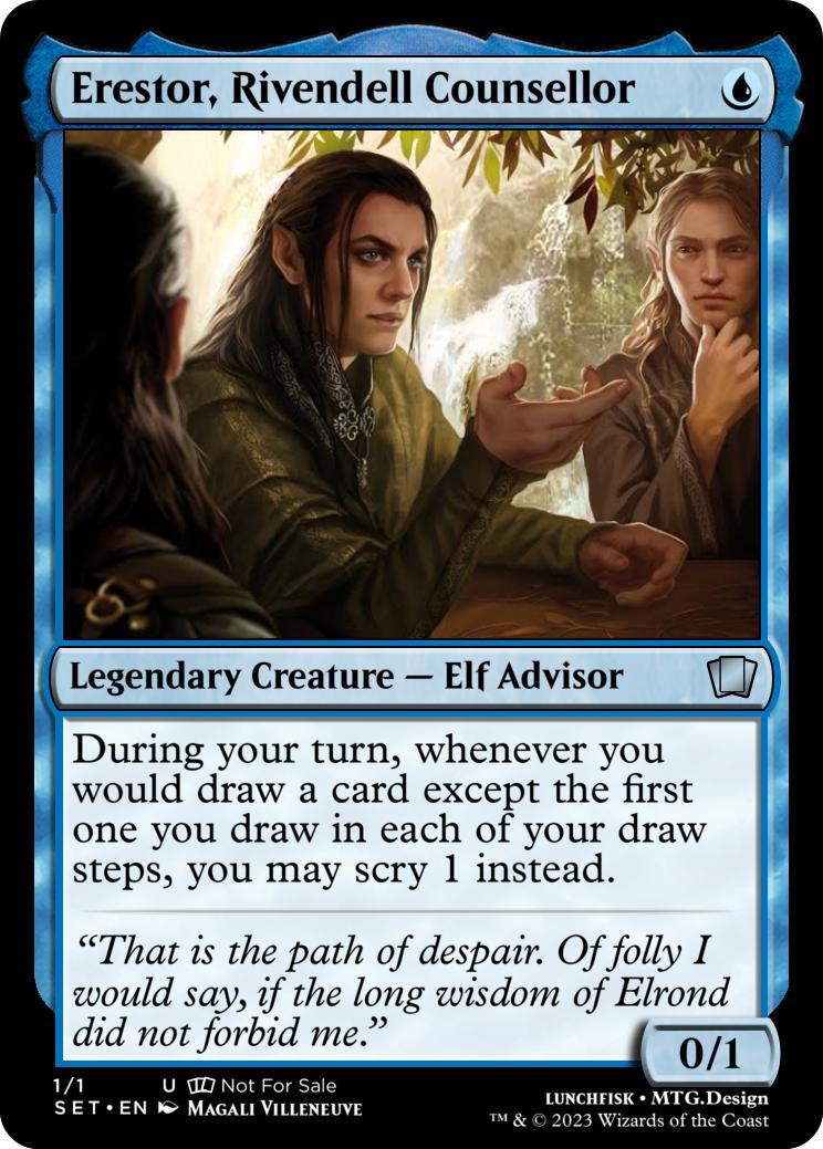 Erestor, Rivendell Counsellor : r/custommagic