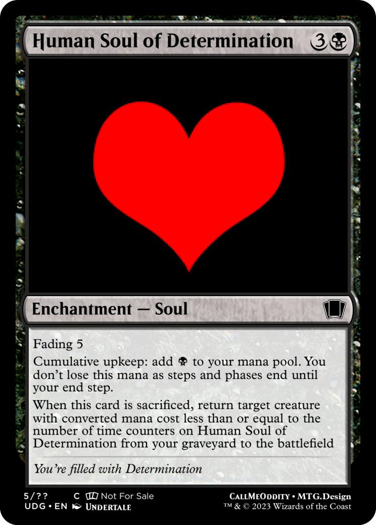 I'm making a magic the gathering set. I'd like assistance : r/Undertale