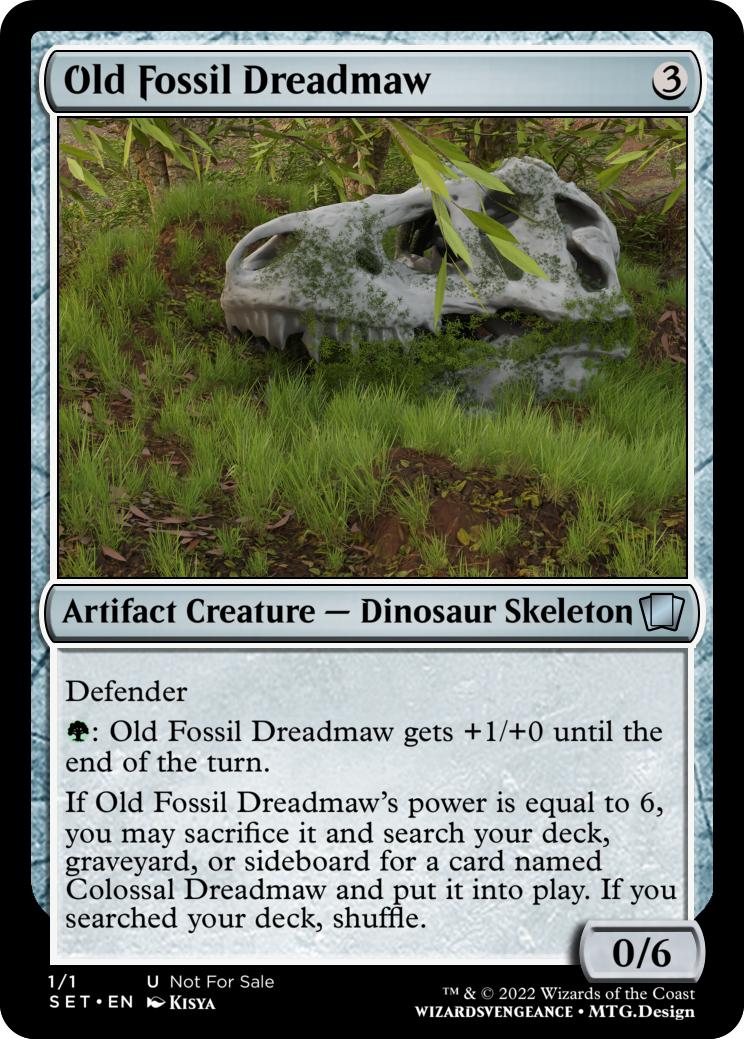 Old Fossil Dreadmaw : r/custommagic