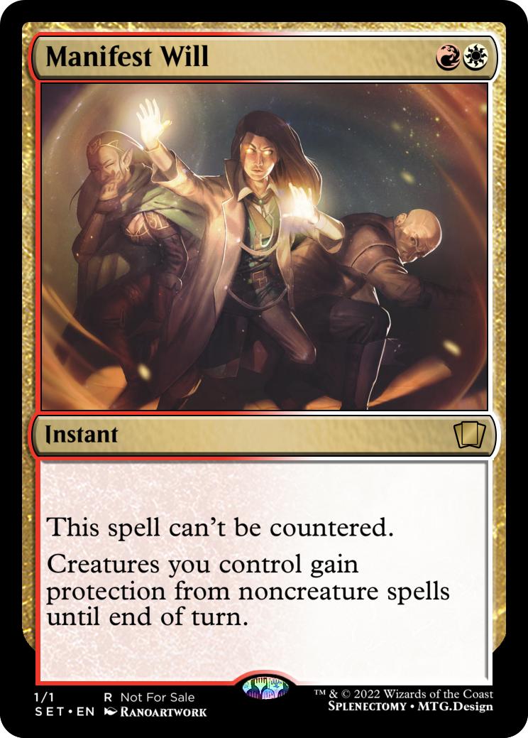 Manifest Will : r/custommagic