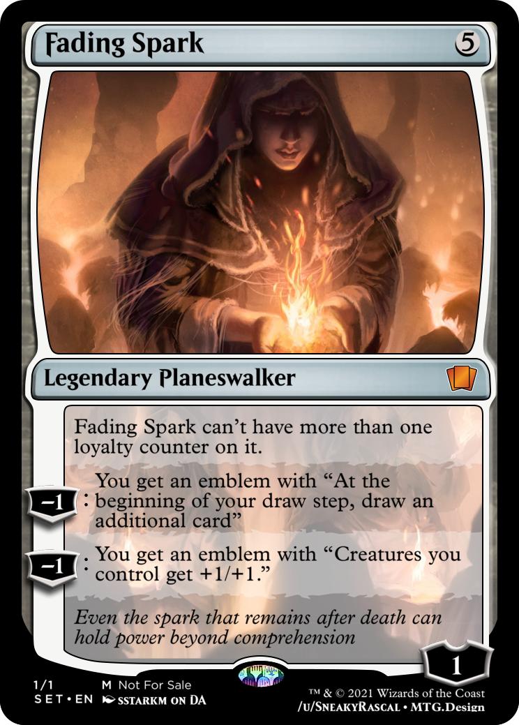 Fading Spark - Because Planeswalker sparks are cool and messing with formatting is fun : r ...