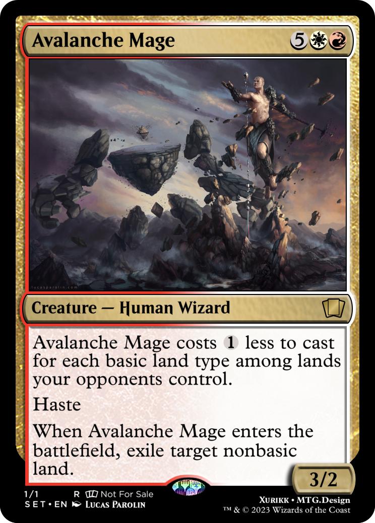 Avalanche Mage : r/custommagic