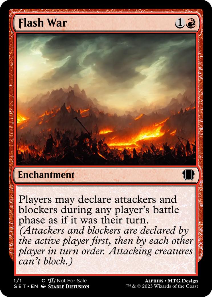 Flash War (would this be too hard to track?) : r/custommagic