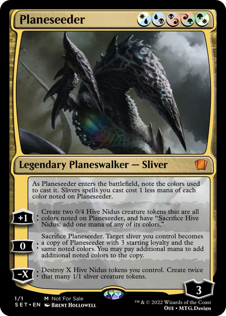 Planeseeder, the Spark controlled by a Sliver Hive : r/custommagic