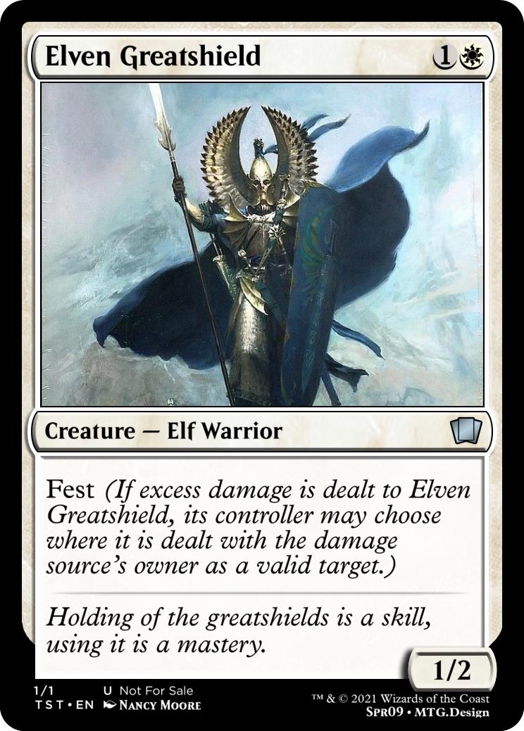 Elven Greatshield : r/custommagic