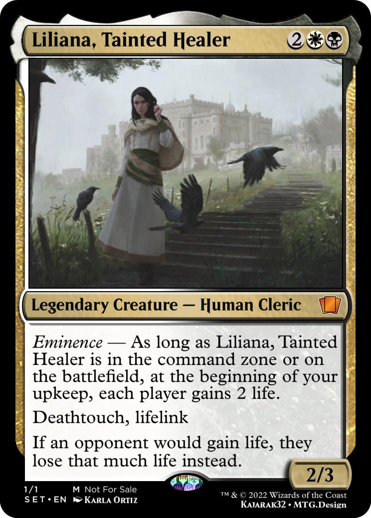 Liliana, Tainted Healer - Fixed Oloro + Tainted Remedy : r/custommagic