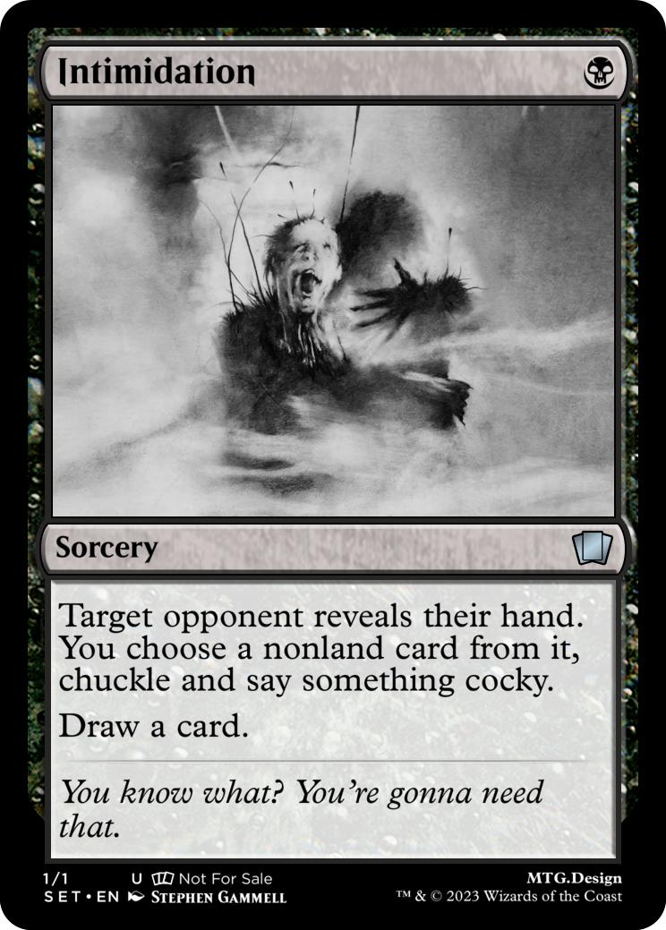 For when the psychological effect of a card is all you need. : r ...