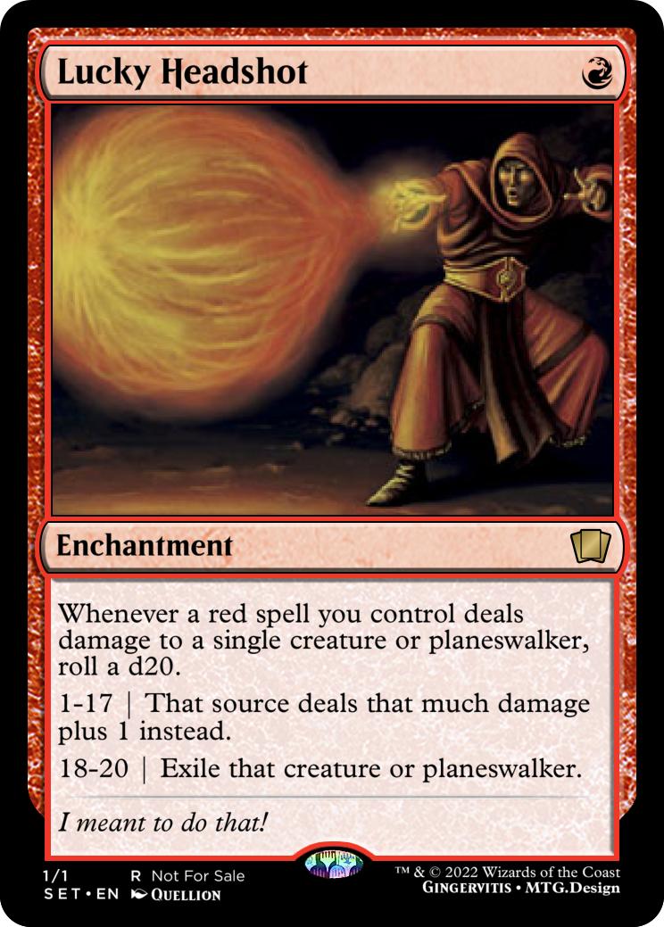 Luck Headshot : r/custommagic