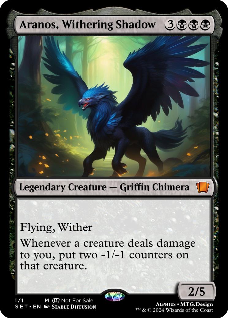 Aranos, Withering Shadow (Wither keyword should definitely make a ...