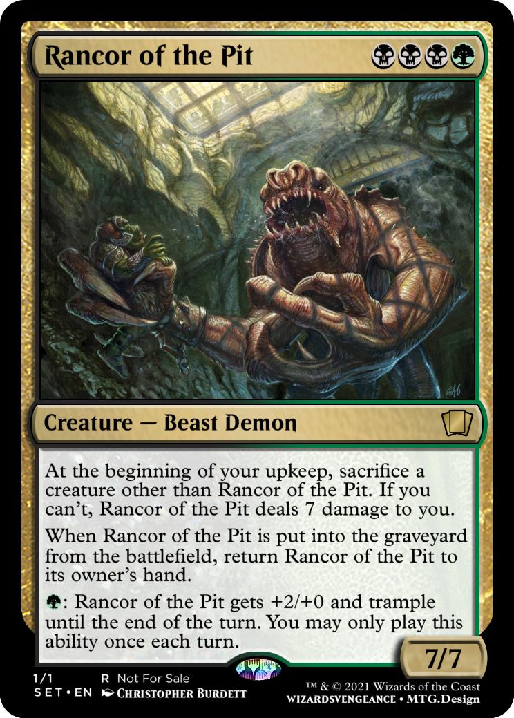 Rancor of the Pit : r/custommagic