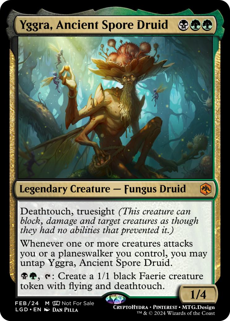 Yggra, Ancient Spore Druid in 2024 | Legendary creature, Magic the ...