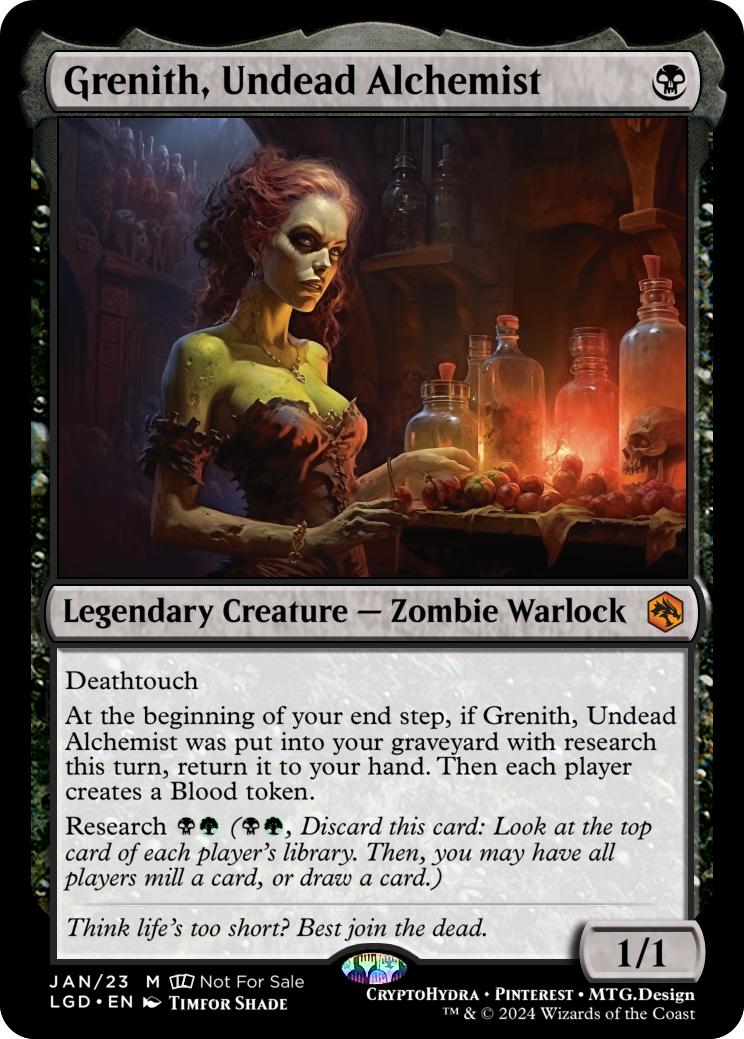 Grenith, Undead Alchemist in 2024 | Magic the gathering cards, Wizards ...