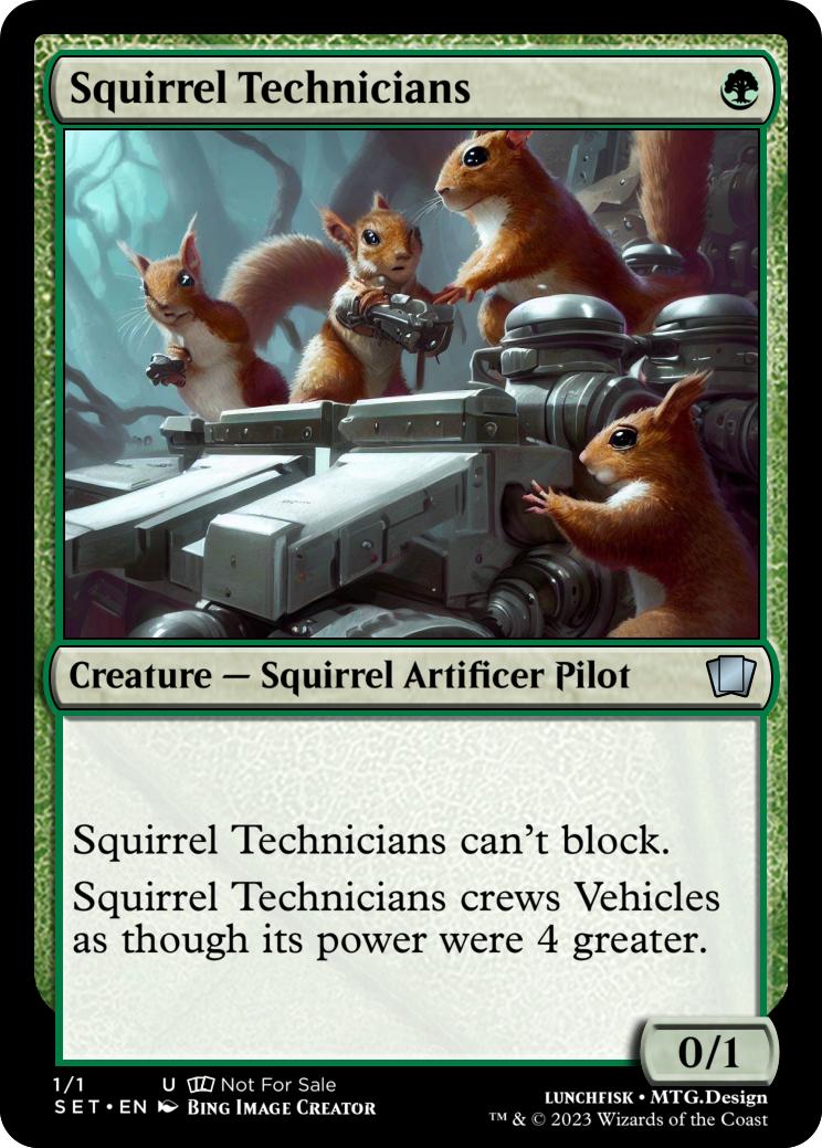 Squirrel Technicians : r/custommagic