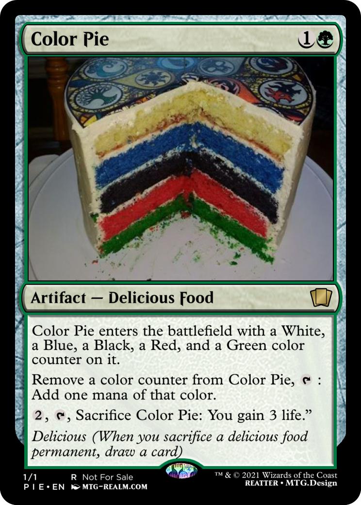 Delicious Food - Color Pie : r/custommagic