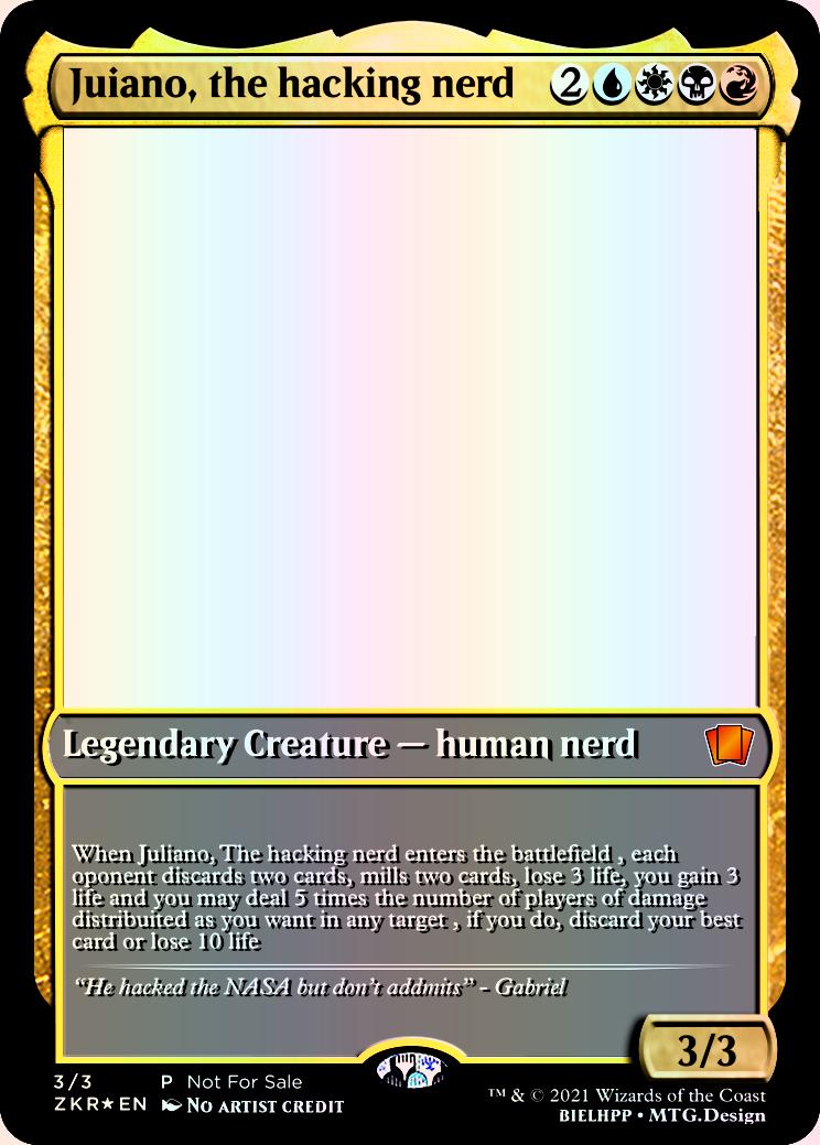 Making a friend based custom card : r/custommagic
