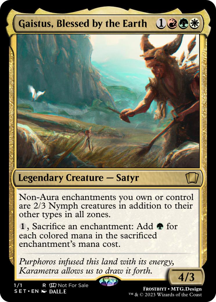 Gaistus - Naya Enchantress Commander : r/custommagic