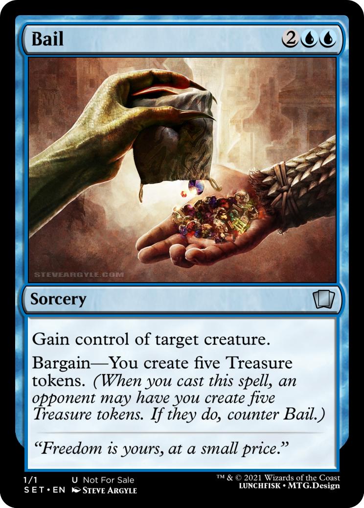 Bail - My version of the Bargain keyword, on a card I created a while ago. : r/custommagic