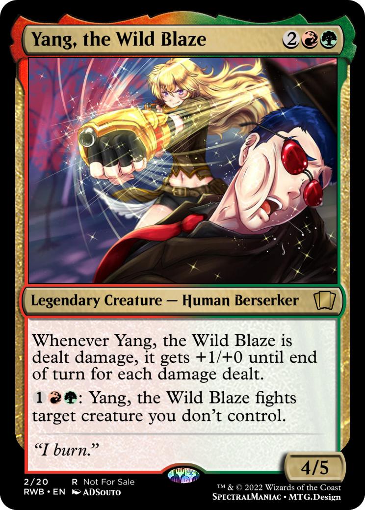 Yang, the Wild Blaze : r/custommagic