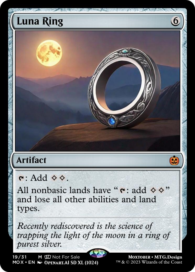 Luna Ring [Moxtober Day 19: Ring ] : r/custommagic