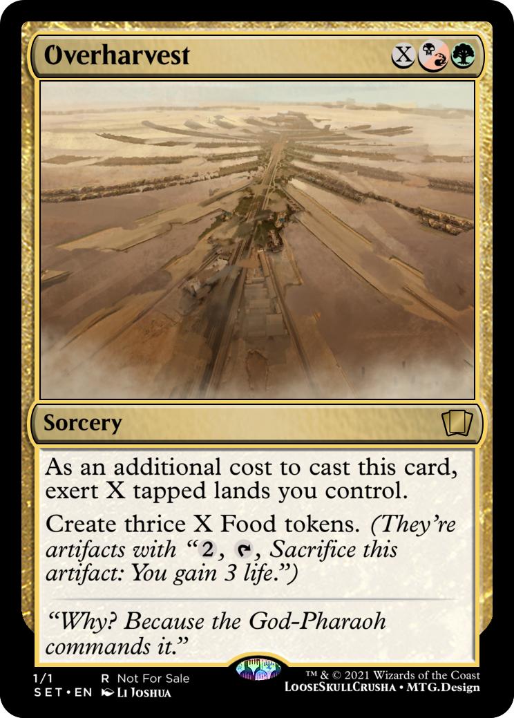 Overharvest : r/custommagic