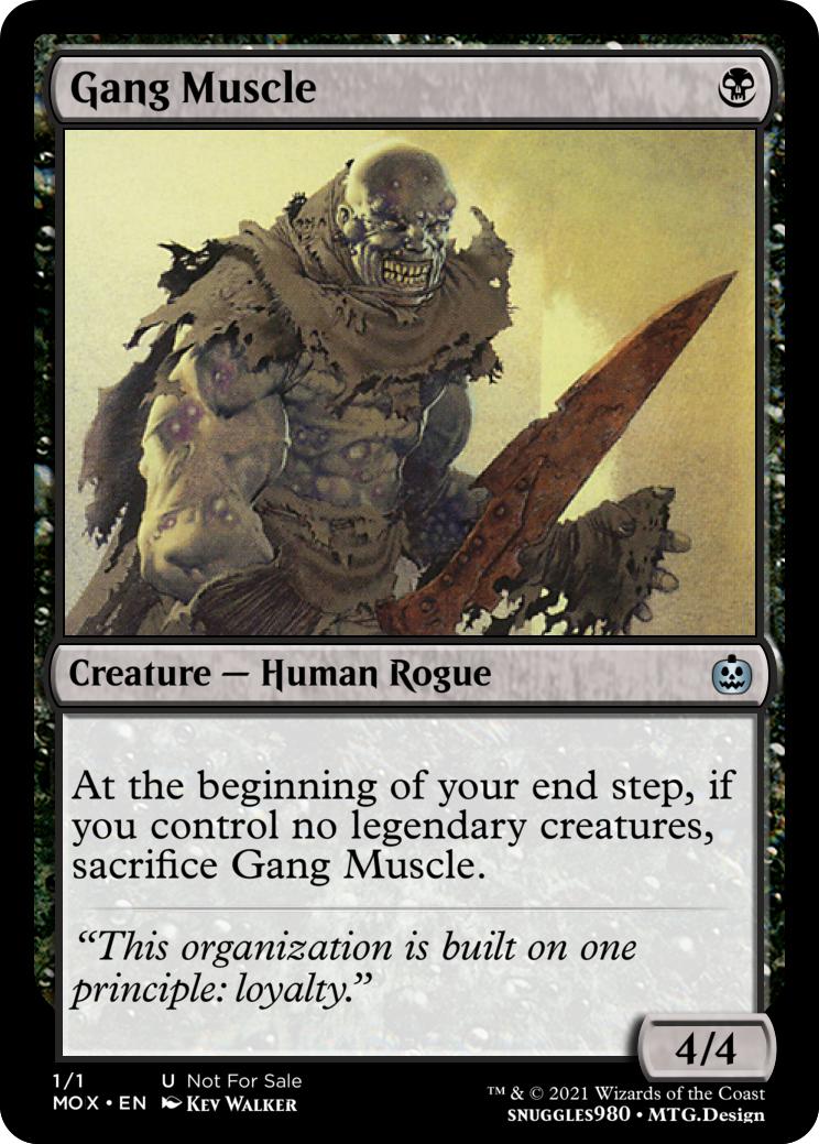 Moxtober Day 3, Pawn: Gang Muscle : r/custommagic