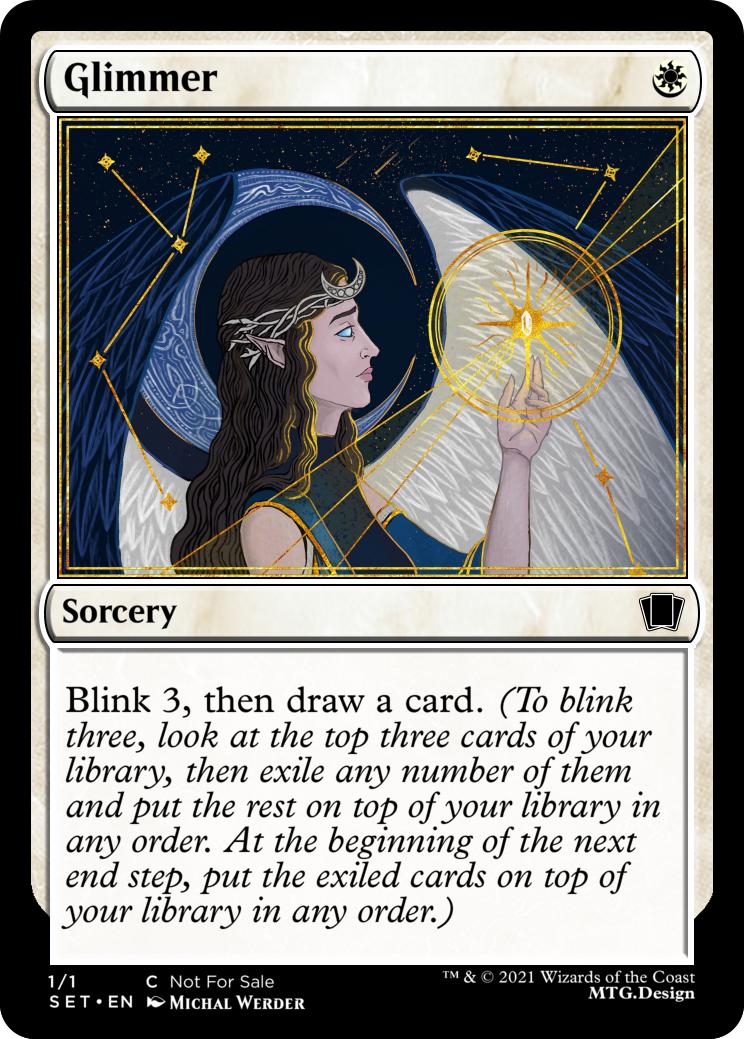 Glimmer (Introducing blink, a white scry analogue) : r/custommagic