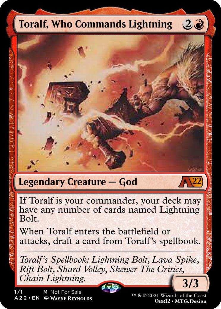 Toralf, Who Commands Lightning (Lightning Bolt Tribal Commander) : r ...