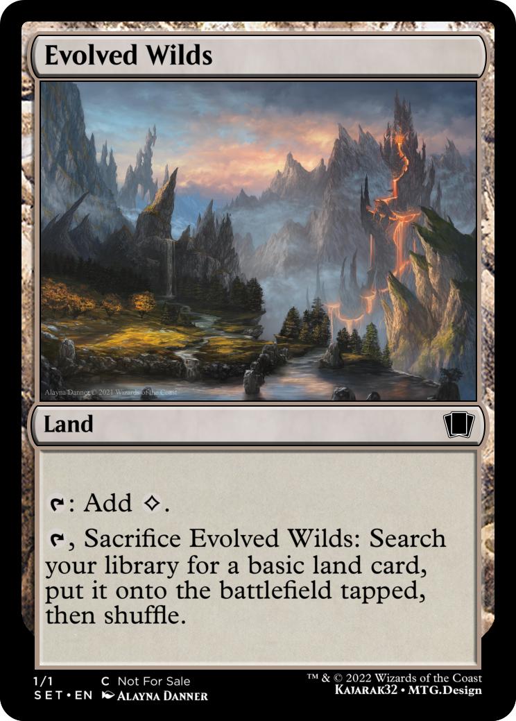 Evolved Wilds - I believe we should (slightly) power creep Evolving Wilds : r/custommagic