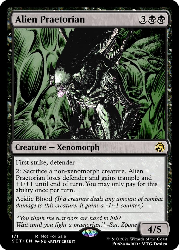 Custom Alien theme jumpstart deck in progress. : r/MTGJumpStart